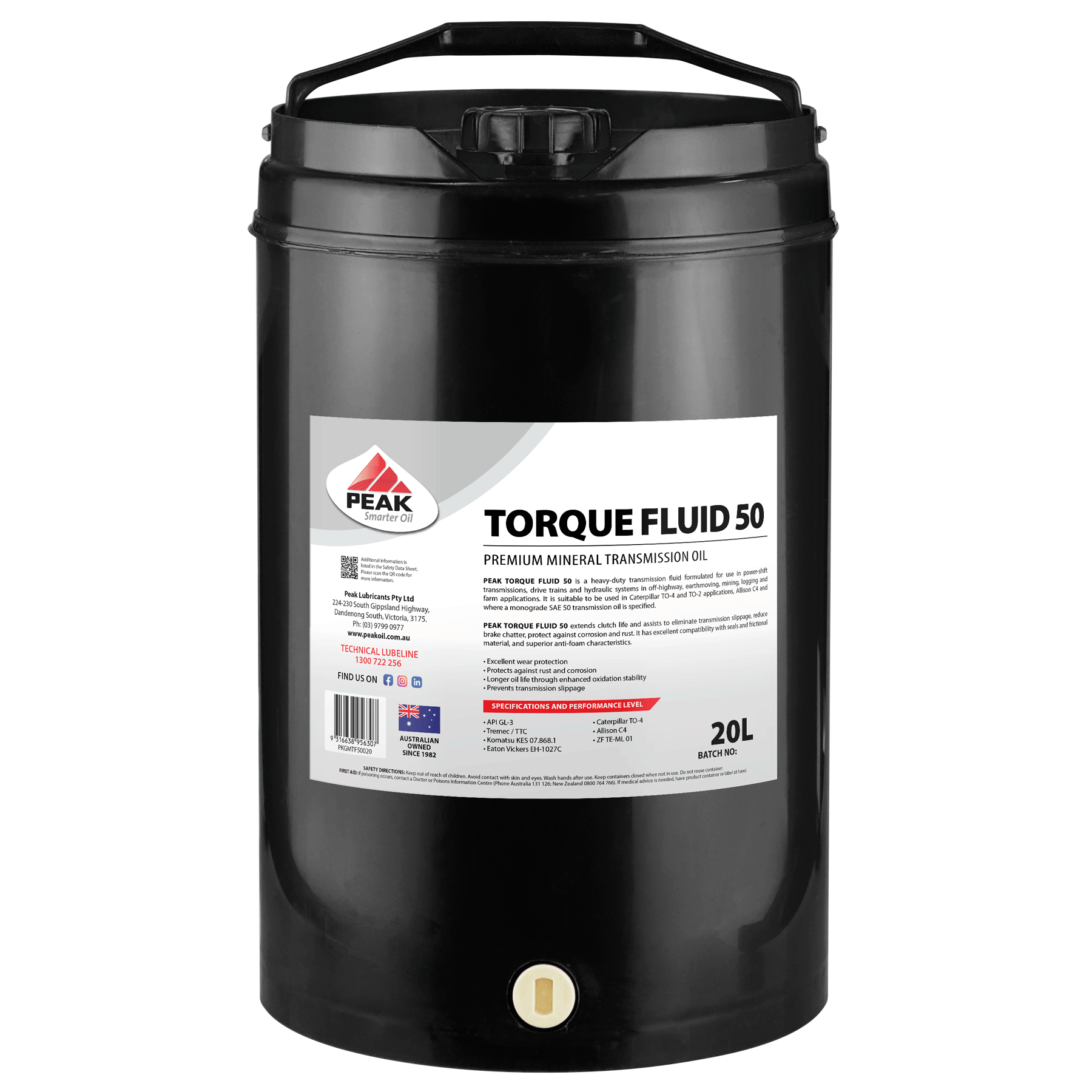 PEAK TORQUE FLUID 50 – Peak Lubricants